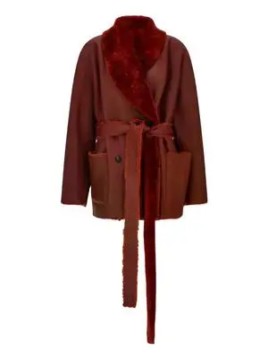 SALVATORE FERRAGAMO Ferragamo Reversible Shearling Jacket