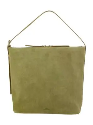 A.p.c. Vera Suede Shoulder Bag - Green