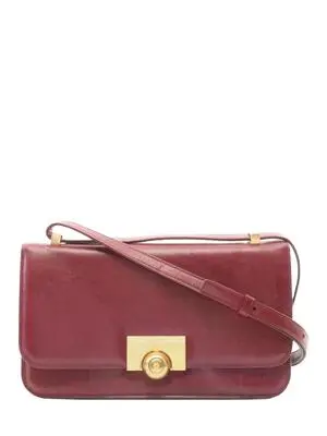 Bottega Veneta Front Flap Leather Shoulder Bag - Red