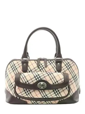 Burberry Nova Check Canvas Handbag - Neutrals