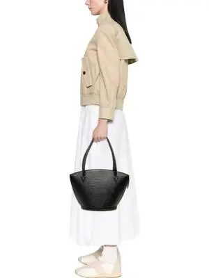 LOUIS VUITTON Epi Saint Jacques Gm Long Strap Tote Bag - Black