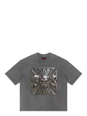 GODSPEED Omerta Graphic-print T-shirt Grey