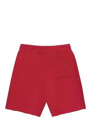 SP5DER Angel Number Graphic-print Shorts - Red