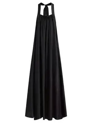 Bondi Born BONDI BORN Marfa Silk Halterneck Maxi Dress Black