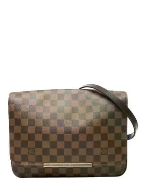 LOUIS VUITTON Damier Ebene Hoxton Gm Crossbody Bag - Brown