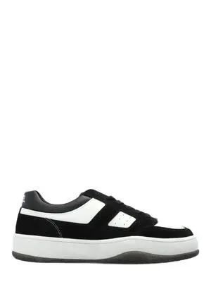 DIESEL® S-d-long Leather Low-top Sneakers - Black