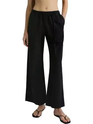 Bondi Born Kyoto Tie-belt Trousers - Black