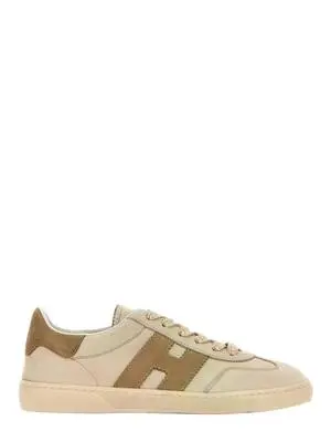 Hogan Paneled Suede Sneakers - Neutrals