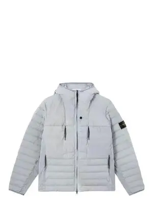 Stone Island Quilted Hooded Jacket - Grey