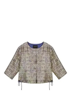 Emporio Armani Jacquard Pattern Jacket - Neutrals