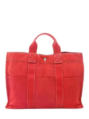 Hermès Sac Deauville Mm Tote Bag - Red