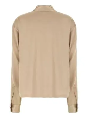 TOM FORD Long-sleeve Silk Blouse - Neutrals