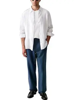 LES DEUX Elasticated Waist Trousers - Blue
