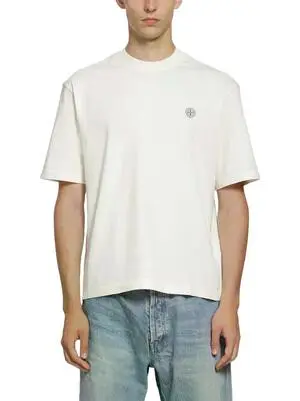 Stone Island Logo-patch T-shirt - Neutrals