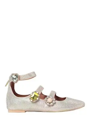 Kurt Geiger Embellished Multi-strap Ballet Flats - Silver