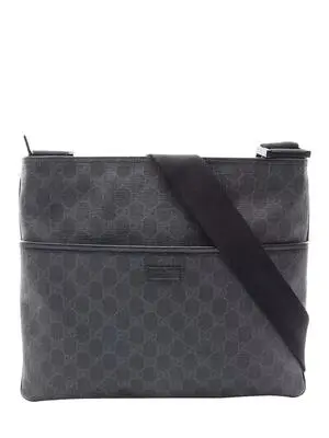 Gucci Gg Supreme Crossbody Bag - Black