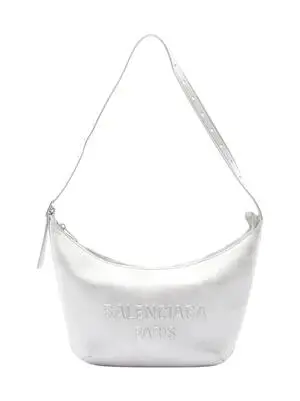 Balenciaga Leather Mary Kate Sling Bag Shoulder Bag - Silver
