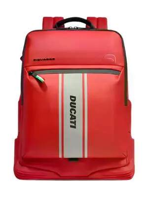PIQUADRO Ducati Logo-print Backpack - Red