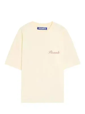 PICANTE Logo-print Short-sleeve T-shirt - Neutrals