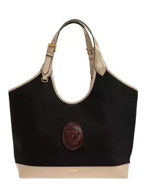 Versace Rivière Canvas Tote Bag - Black