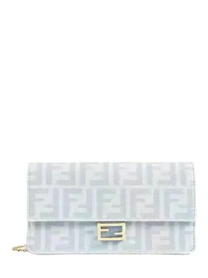 Fendi Baguette Ff Shoulder Bag - Blue