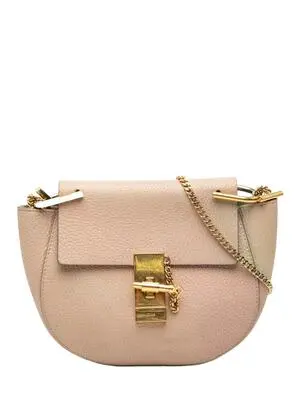 CHLOÉ Chloé Mini Grained Lambskin Drew Crossbody Bag