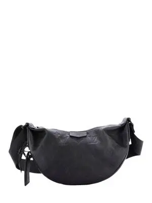 LOUIS VUITTON Louis Vuitton Hamac Hobo Bag In Monogram Shadow Leather Black