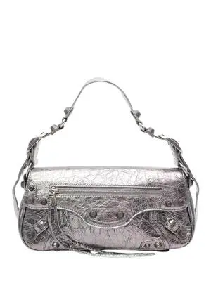 Balenciaga Lambskin Le Cagole S Shoulder Bag - Silver