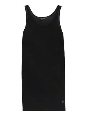 TOM FORD Logo Plaque Tank Dress - Black