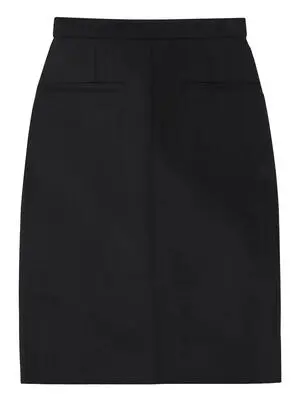 ANINE BING Vena Front-slit Skirt - Black