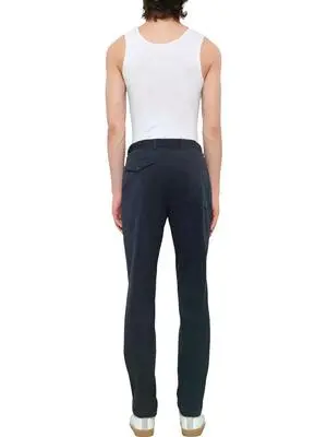 LANVIN Slim-fit Button-fastening Trousers - Blue