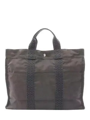 Hermès Herline Mm Canvas Tote Bag - Grey