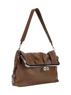 Max Mara Pasticcino Leather Shoulder Bag - Brown