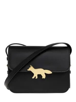 Maison Kitsuné Edie Leather Crossbody Bag - Black