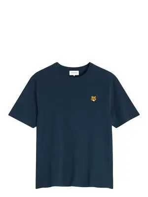 Maison Kitsuné Fox Head Cotton T-shirt - Blue