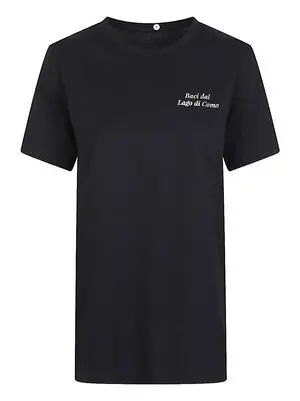 TESSABIT PRIVATE LABEL Baci Dal Lago Di Como T-shirt - Blue