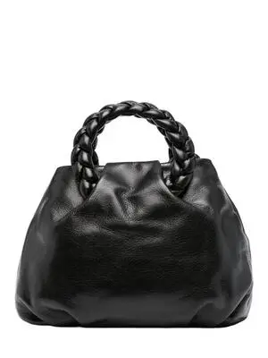 Hereu Bombon Medium Leather Handbag Black