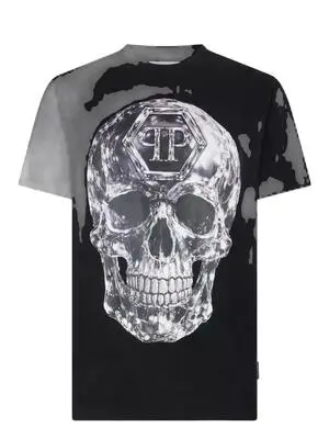 Philipp Plein Jersey T-shirt Glass Skull - Black