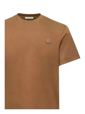 Moncler Logo-patch T-shirt - Brown
