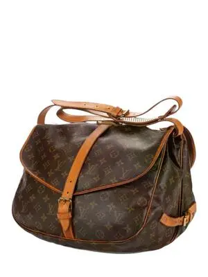 LOUIS VUITTON Saumur Cross Body Bag - Brown