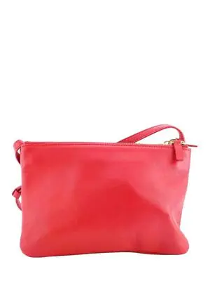 Celine Trio Leather Small Crossbody Bag - Red