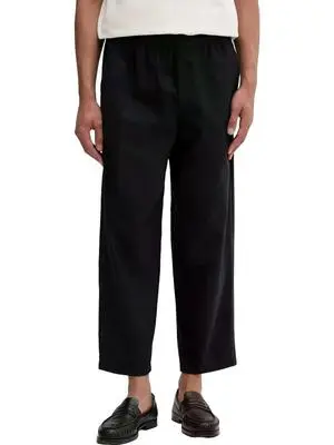 American Vintage Elasticated-waist Cropped Trousers - Blue