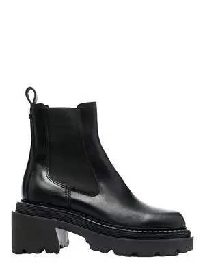 Sandro Square Toe 80mm Boots - Black