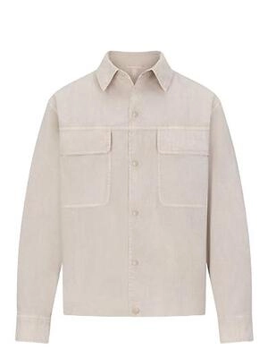 SKIMS Woven Relaxed Cotton-nylon Shirt - Stone