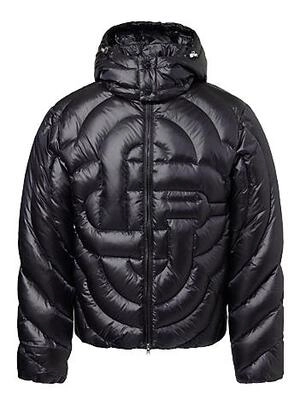 Casablanca Quilted Detachable-hood Puffer Jacket - Black