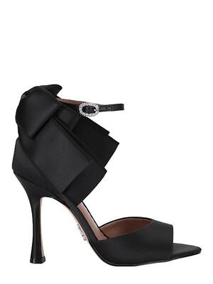 Steve Madden Bougie Woven Heeled Sandals - Black