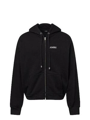 Amiri Relaxed-fit Logo-print Cotton Hoodie - Black