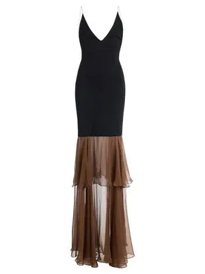 Burc Akyol Crepe Jersey Maxi Dress - Multi