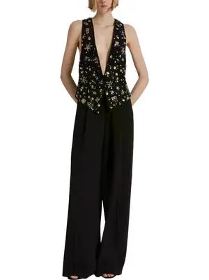 Alberta Ferretti Pleated Trousers - Black