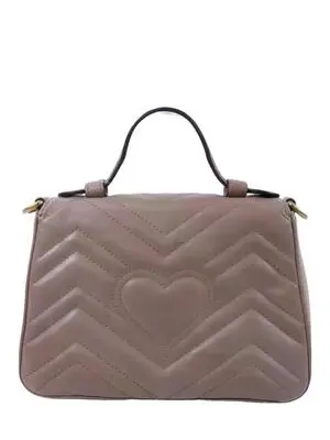 Gucci Mini Gg Marmont Handbag - Brown